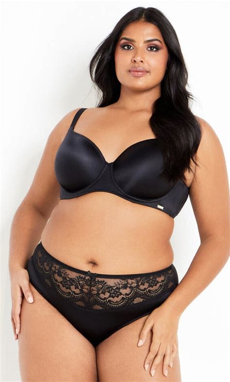 Smooth And Chic T Shirt Bra Black Woman Within