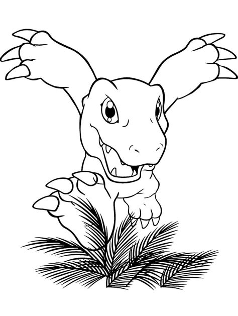 Agumon From Digimon Coloring Page Download Print Or Color Online For
