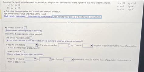 Solved Consider The Hypothesis Statement Shown Below Usi