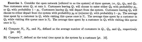 solved exercise 1 consider the open network referred to as