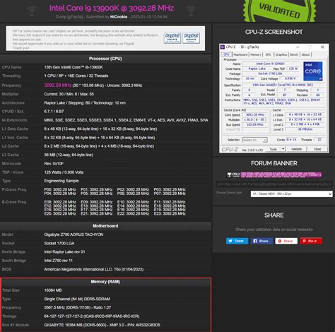 Gigabyte Achieves A Staggering DDR Memory OC Over Gb S Speeds On Z AORUS Tachyon