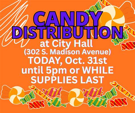 Candy Will Be Distributed City Of Douglas Ga Government Facebook