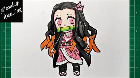 How To Draw Chibi Nezuko Kamado Youtube
