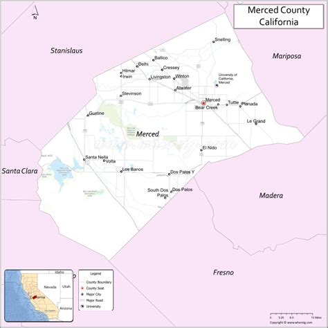 Merced County Map