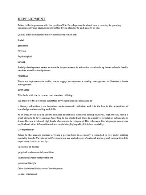 Igcse Development Edits T3 Pdf Agriculture Green Revolution