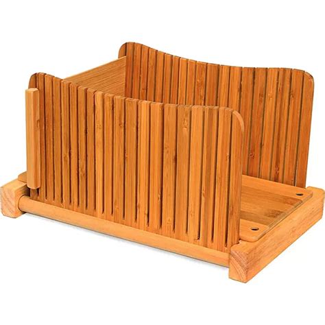 Dbtech Wood Bread Slicer For Homemade Bread Compact And Foldable Bread