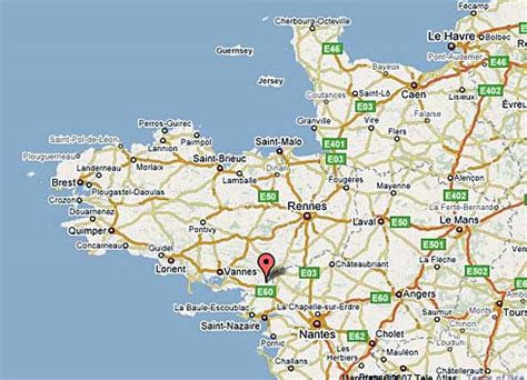 Brittany France Map Brittany Horeb