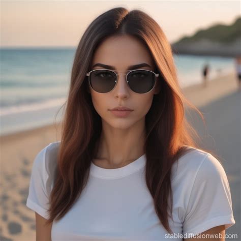 Person With Black T Shirt And No Glasses Stable Diffusion Online