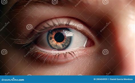 Dilated Pupil Detailed Close Up Of Human Eye Stock Image