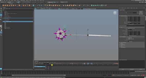 Procedural Extendable Chain Using Bezier Curve In Maya Autodesk