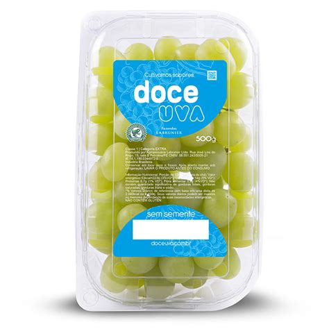 Uva Sweet Globe Doce Uva Sem Semente 500 Gr Covabra