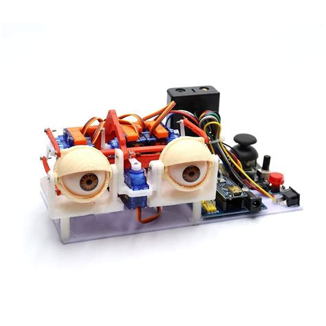 Animatronic Eyes Diy Kit For Arduino Bionic Robot Sg90 Servo Joystick Control Ebay