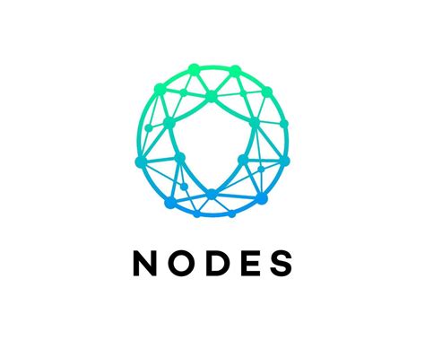 Network Nodes Global Connectivity Abstract Design Technology Logo