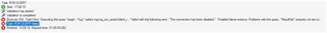 Ssis Postgresql Odbc Execute Sql Task Error On Long Time Query Stack