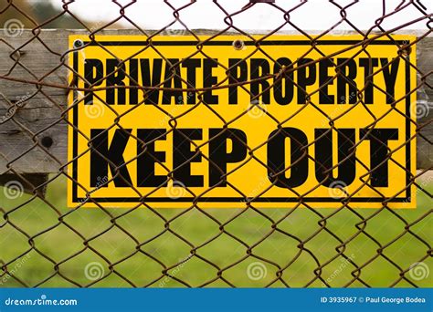 Private Property Stock Image Image Of Area Forbidden