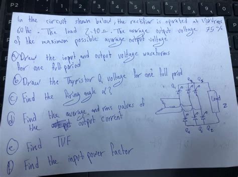 Solved In The Circuit Shown Below The Rectifier Is Operated Chegg Com