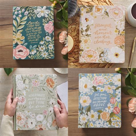 Kjv Bibles Hand Illustrated Florals Lettering Floral Design Bibles