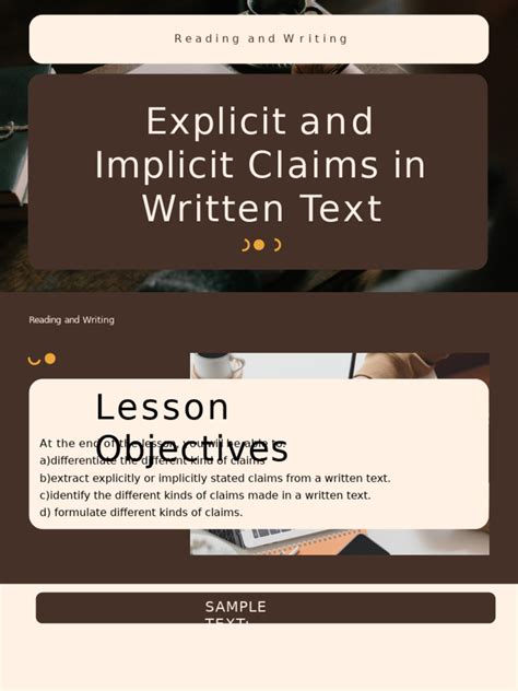 Explicit And Implicit Written Text Pdf Argument Policy