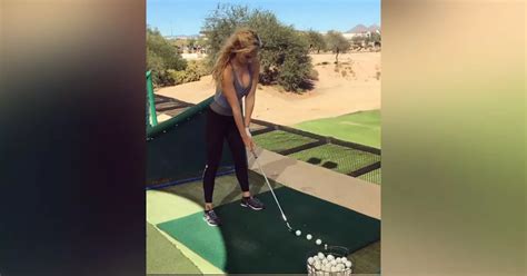 Paige Spiranac Shows Off Impressive Driving Range Skills As Pro Golfer