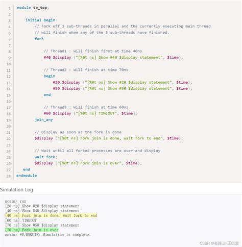 我的 System Verilog 学习记录（6）fork Join Any Csdn博客