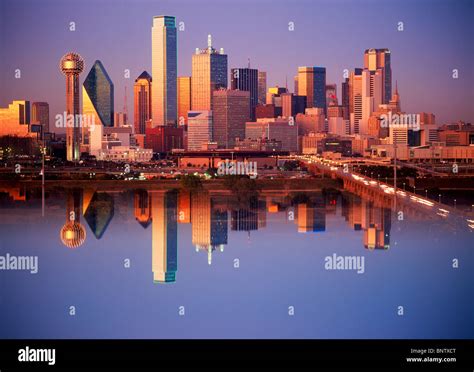 Dallas Skyline Sunrise 642am In Dallas Texas Skyline Sunrise