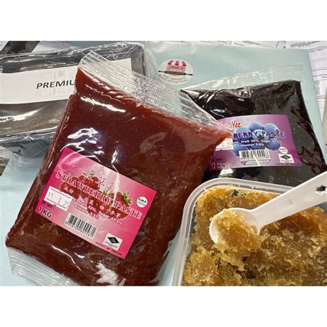 Blueberry Pineapple Paste 1kg Jam Blueberry Nanas 1kg You Yee Strawberry Paste 1kg Shopee
