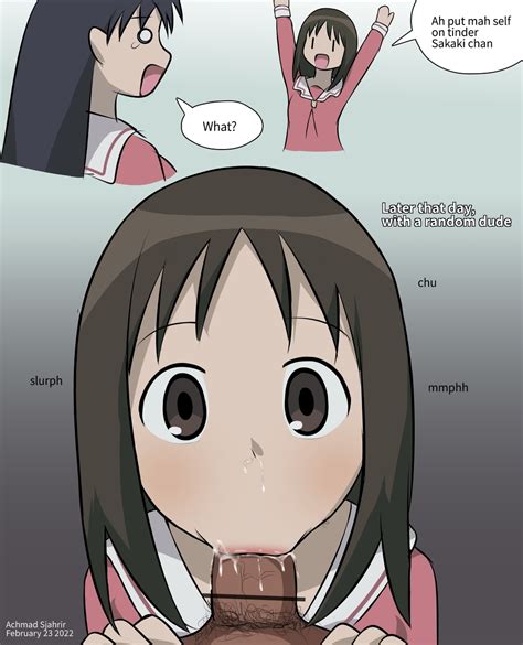 Rule 34 1boy 2girls Achmad Sjahrir Azumanga Daiou Bar Censor Black