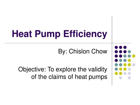 PPT Investigating Heat Pump Efficiency Claims PowerPoint Presentation ID
