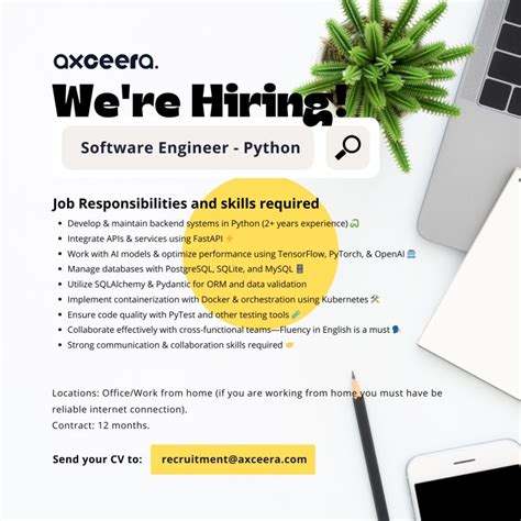 Axceera On Linkedin Hiring Pythondeveloper Ai Openai Backenddeveloper Techjobs