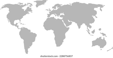 World Map Earth Global Geography Vector Stock Vector Royalty Free