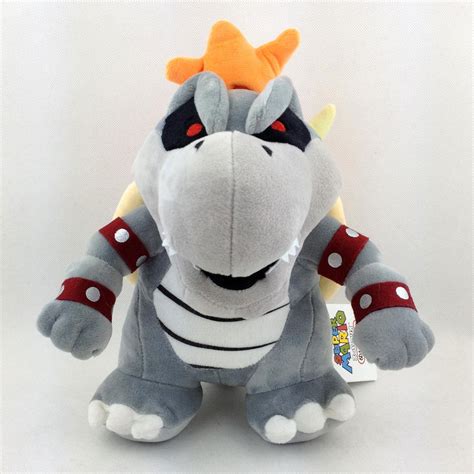 Dry Bowser Super Mario Bros Bones Koopa Troopa Soft Plush Toy Stuffed