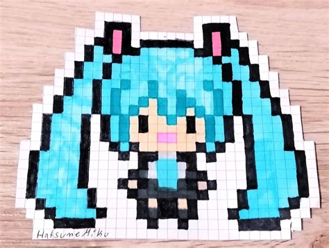 Miku Pixel Art Grid Hatsune Miku Pixel Art Pixel Art Gridhatsune Miku
