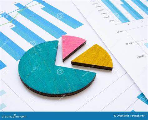 Papers With Graphs And Chart As Symbol Of Segmentation Analysis Stock
