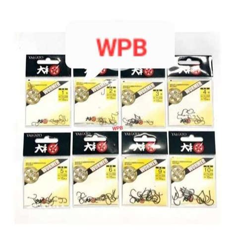 Mata Yamato Wormer Hook With Ring Hole Shopee Singapore