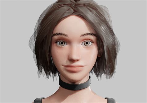 Cute Basic Woman V36934 3d Model By Nickianimations
