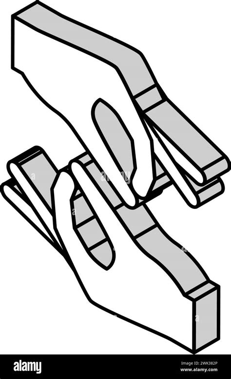 Sign Language Isometric Icon Vector Illustration Stock Vector Image And Art Alamy