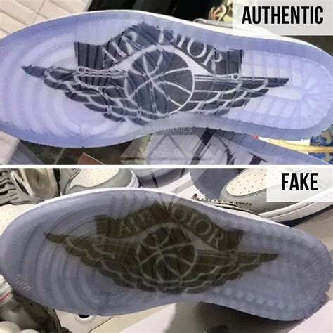 How To Spot Real Vs Fake Dior Jordan 1 High Legitgrails