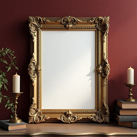 Gothic Victorian Wall Art Frame Mockup Victorian Frame Victorian