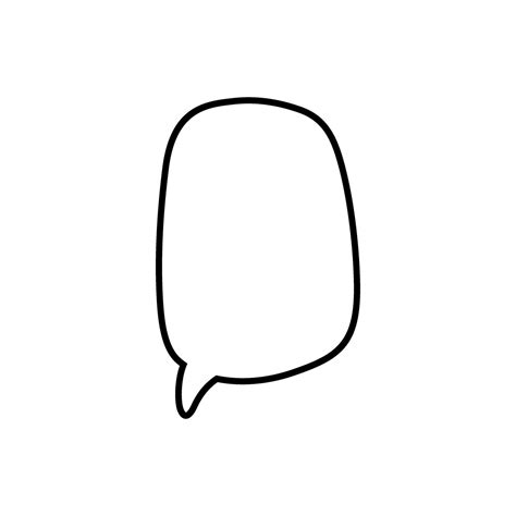 Speech Bubble Icon Hand Drawn Illustration In Doodle Style 58746425