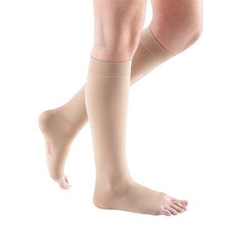 Medi Comfort Open Toe Knee Highs 15 20 Mmhg Ames Walker