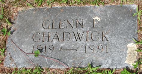 Glenn Eric Chadwick 1919 1991 Find A Grave Memorial