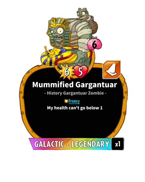 Plants Vs Zombies 2 Mummified Gargantuar