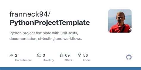Github Franneck94pythonprojecttemplate Python Project Template With