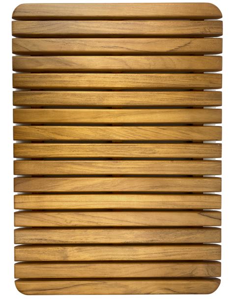 Thor Compass Teak Shower Mat