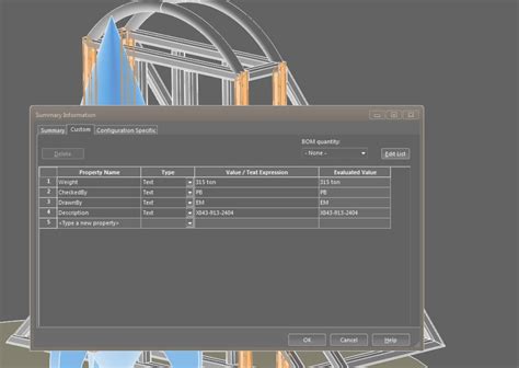 How To Work With Custom Properties And Cut Lists Cad Booster