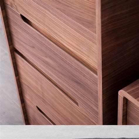 Willow Series Walnut Timber Bedroom Cabinets Gainsville Furniture