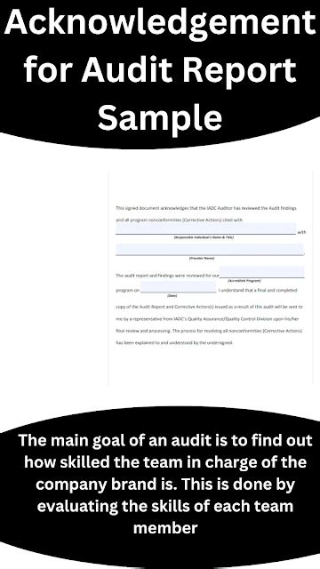 Acknowledgement For Audit Report In Pdf Artofit