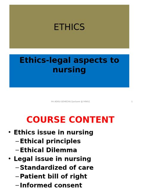 New Nursing Ethics 1 1 Pdf Communication Nonverbal Communication