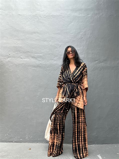 Um06two Piece Kimono Setresort Wearloose Fittingsummer Outfits