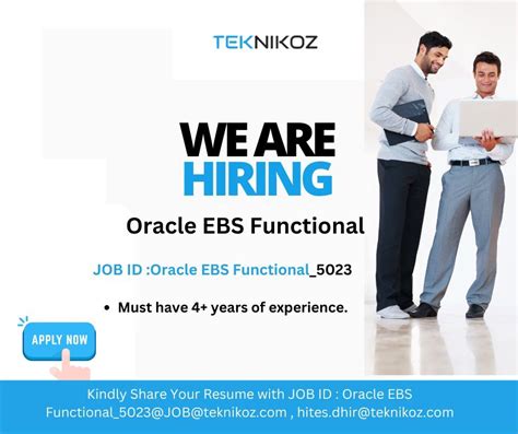 Teknikoz On Linkedin Hiring Oracleebs Functionalconsultant